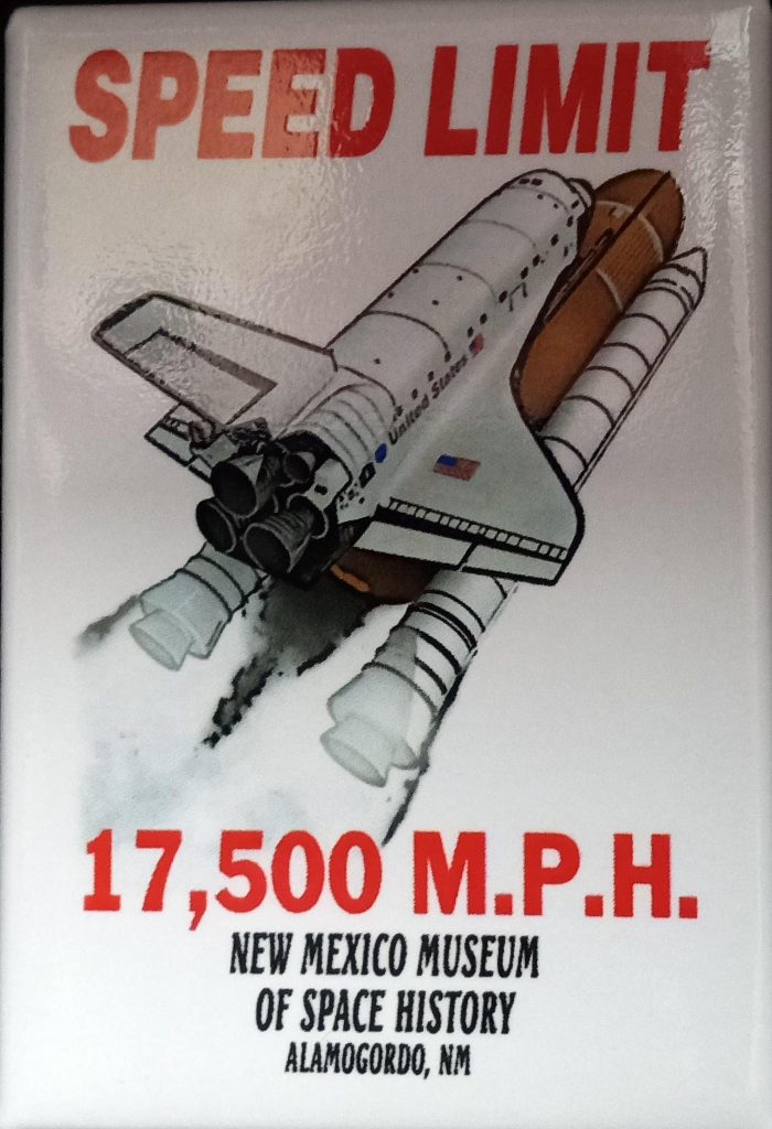 Speed Limit Magnet - International Space Hall of Fame Gift Shop